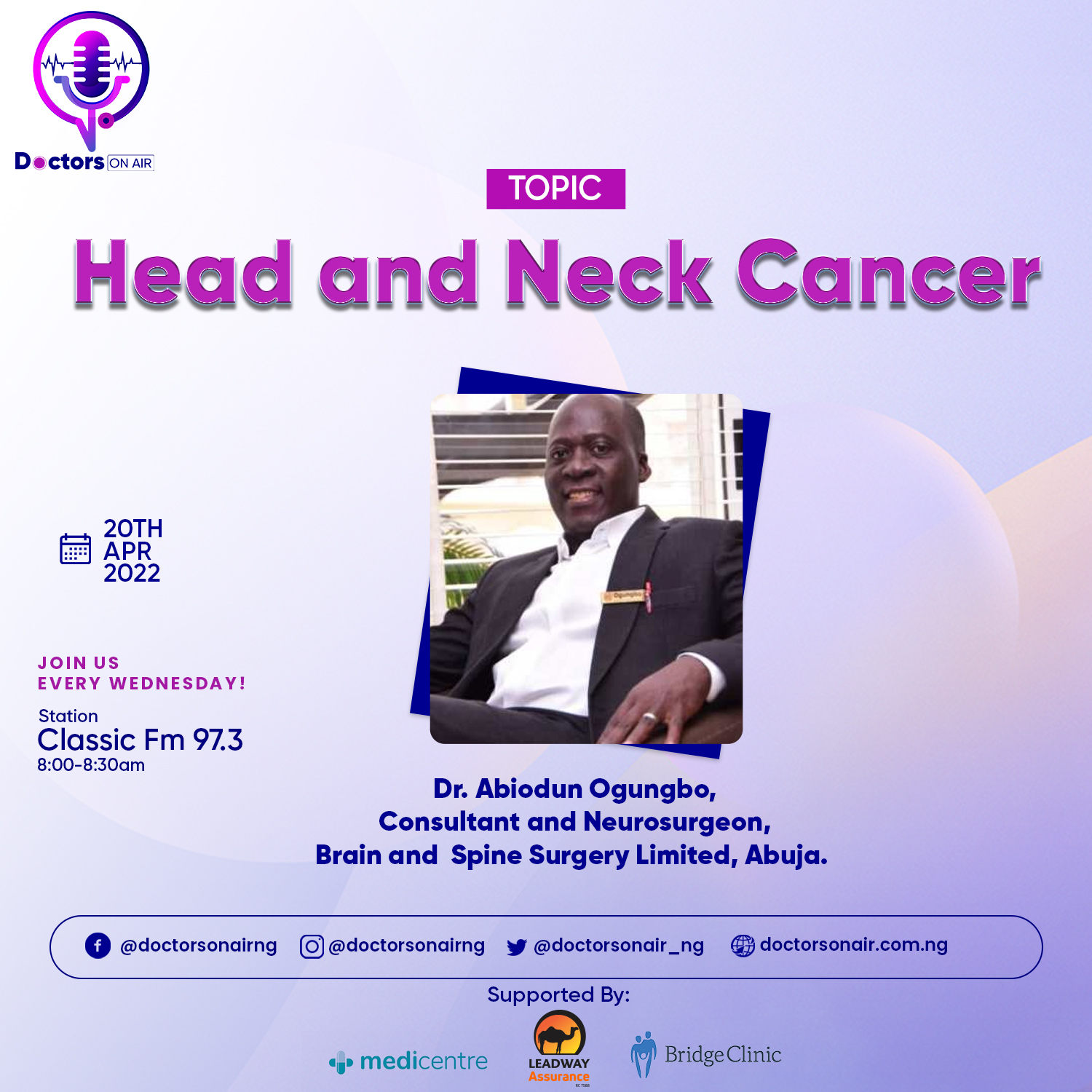 Head and Neck Cancers - Doctors on Air