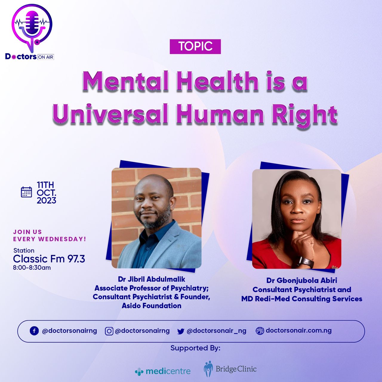 Mental Health is a Universal Human Right - Doctors on Air