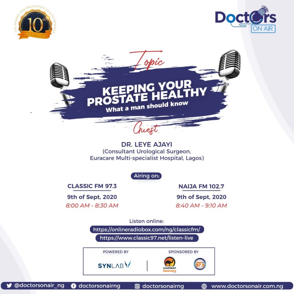 Keeping Your Prostate Healthy – What a man should know – doctorsonair